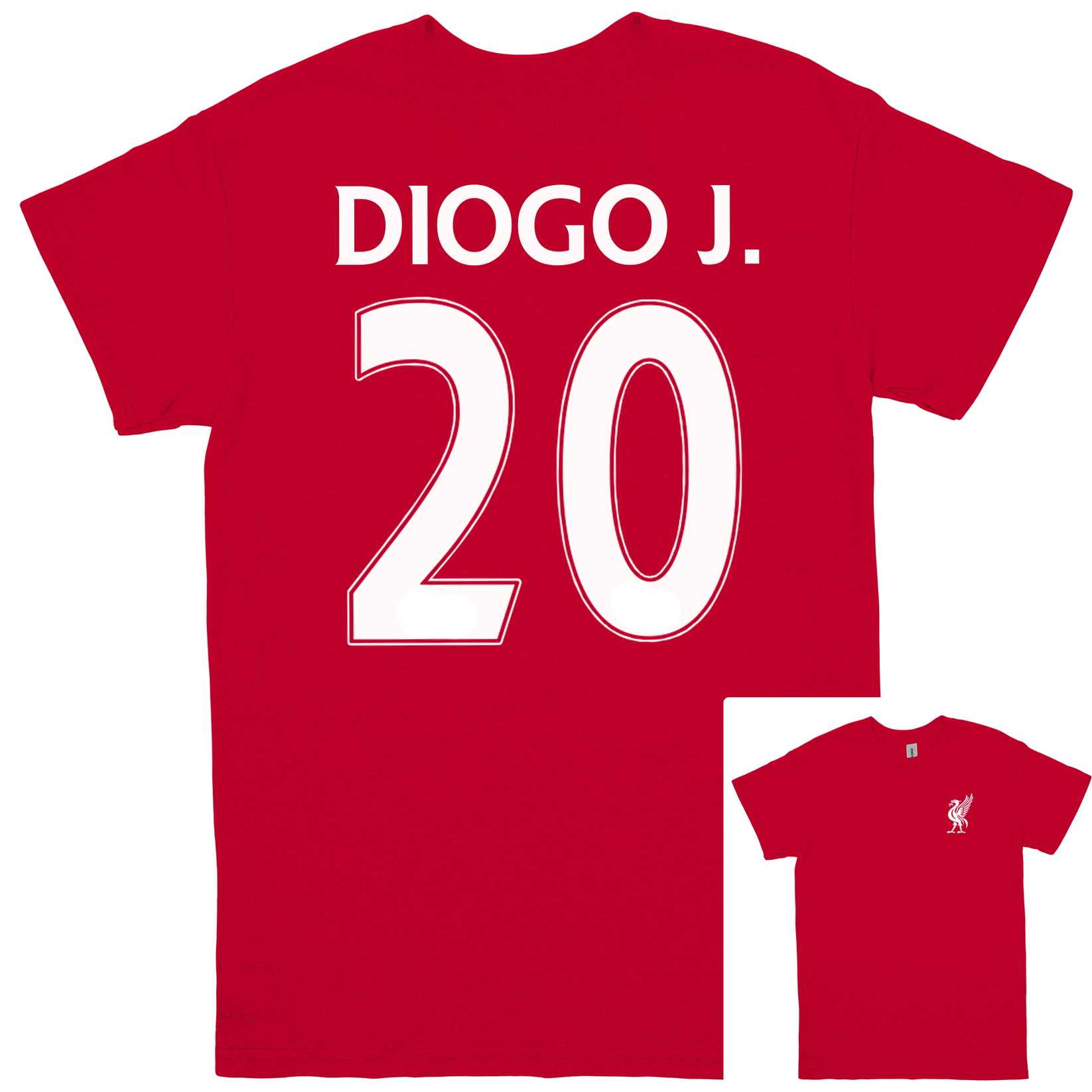 Diogo J - Forever number 20 Red T-Shirt – Forever and Always UK