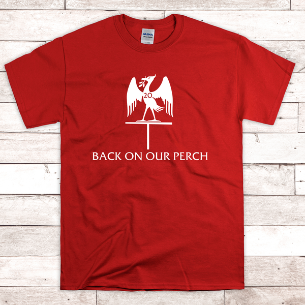 Back on our perch - Liverpool 20th League Champions T-Shirt – Forever ...